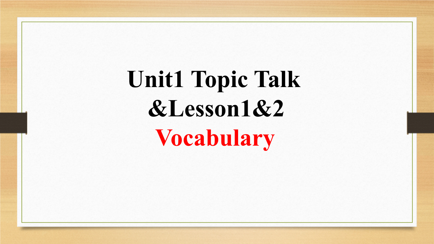 Unit 1 Topic talk Lesson1 Lesson2 词汇（教学课件） -高中英语北师大版(2019)选择性必修第一册_正确云资源