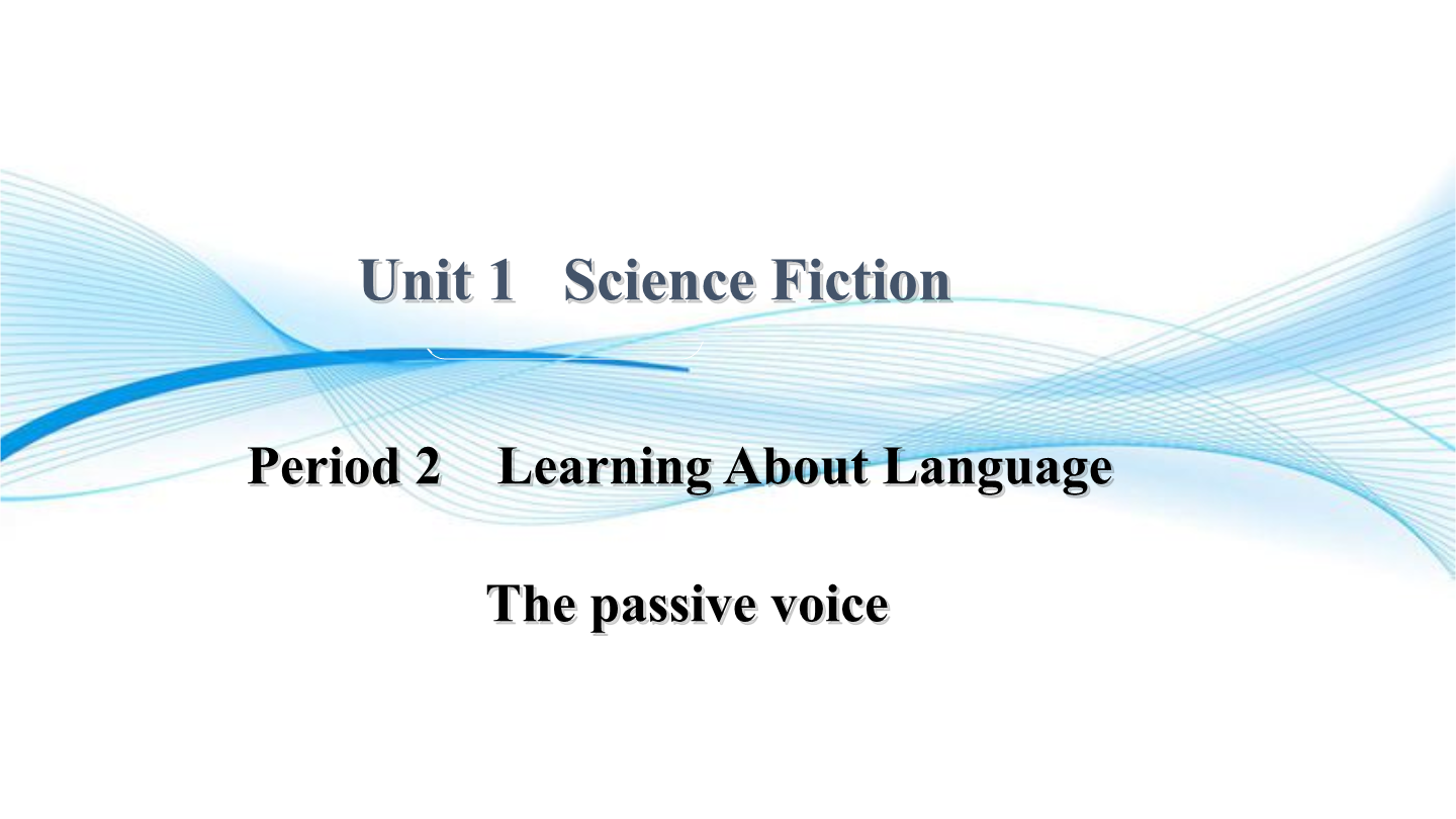 Unit1 Science and fction Learning About Language（教学课件）-高中英语人教版（2019）选择性必修第四册_正确云资源